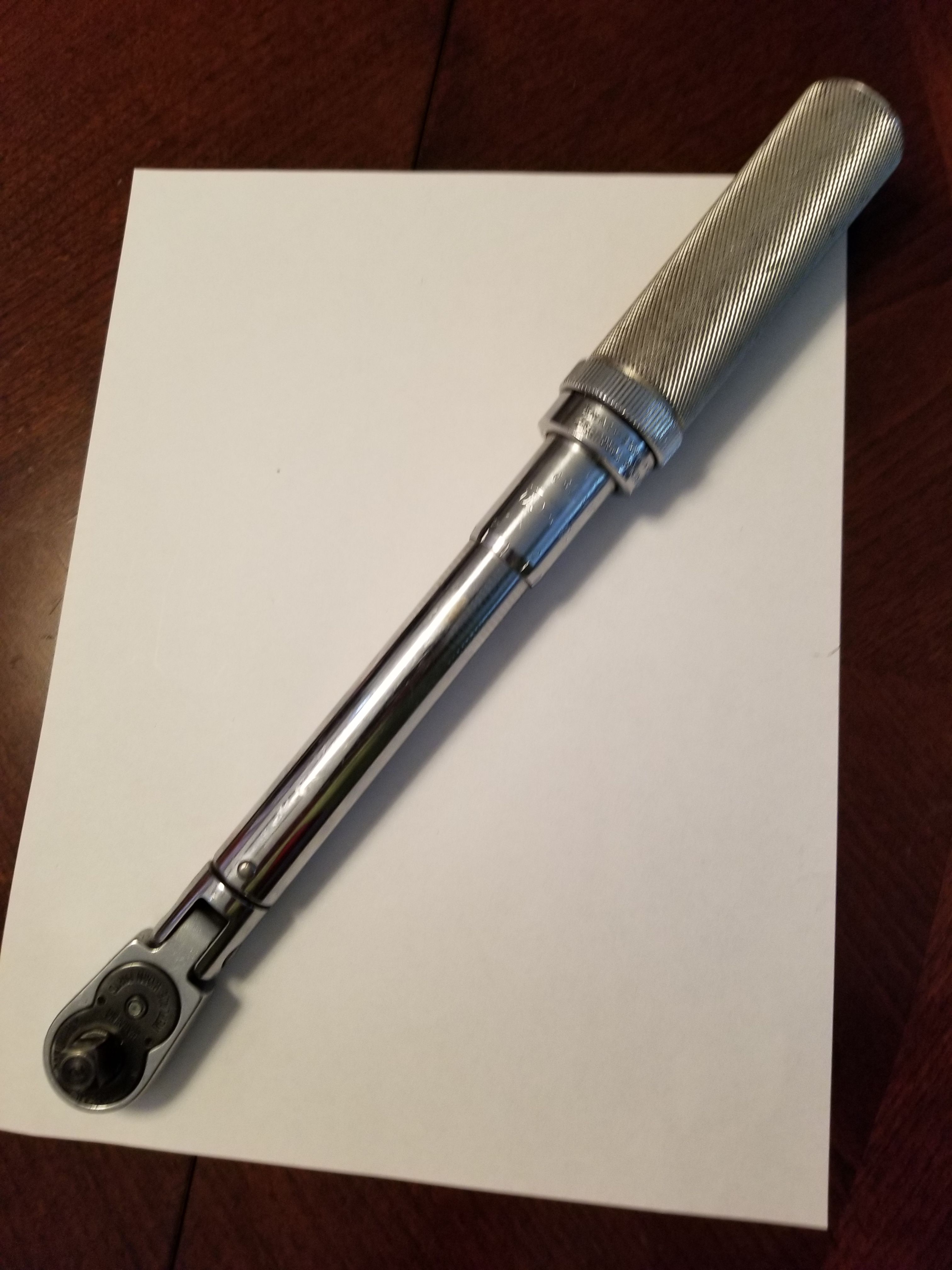 Snap-On Tools QJFR275E 3/8" Drive Flex-Head Torque Wrench 5-75 ft/lbs ...