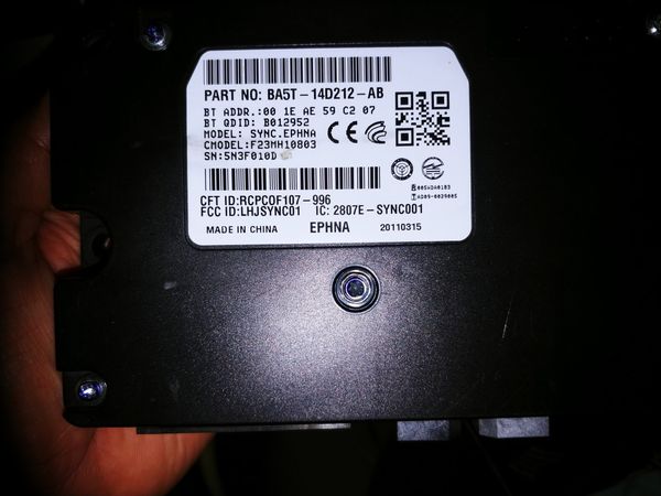 FORD SYNC MODULE Accessory Protocol Interface Module (APIM ) VOICE ...