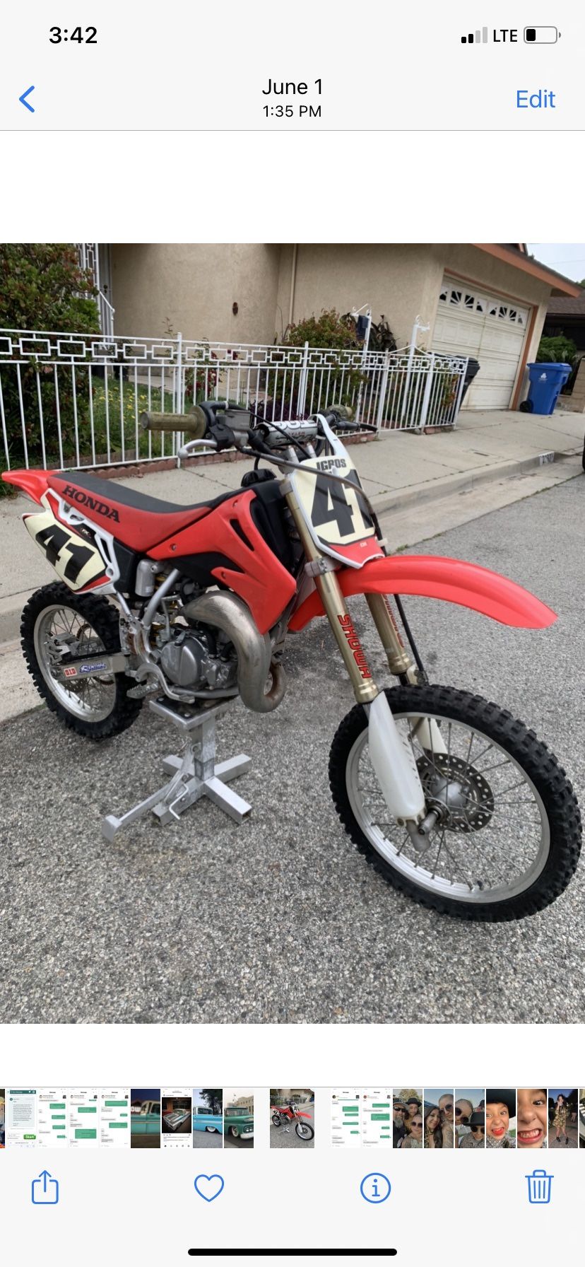2004 Honda Cr85 for Sale in Los Angeles, CA - OfferUp