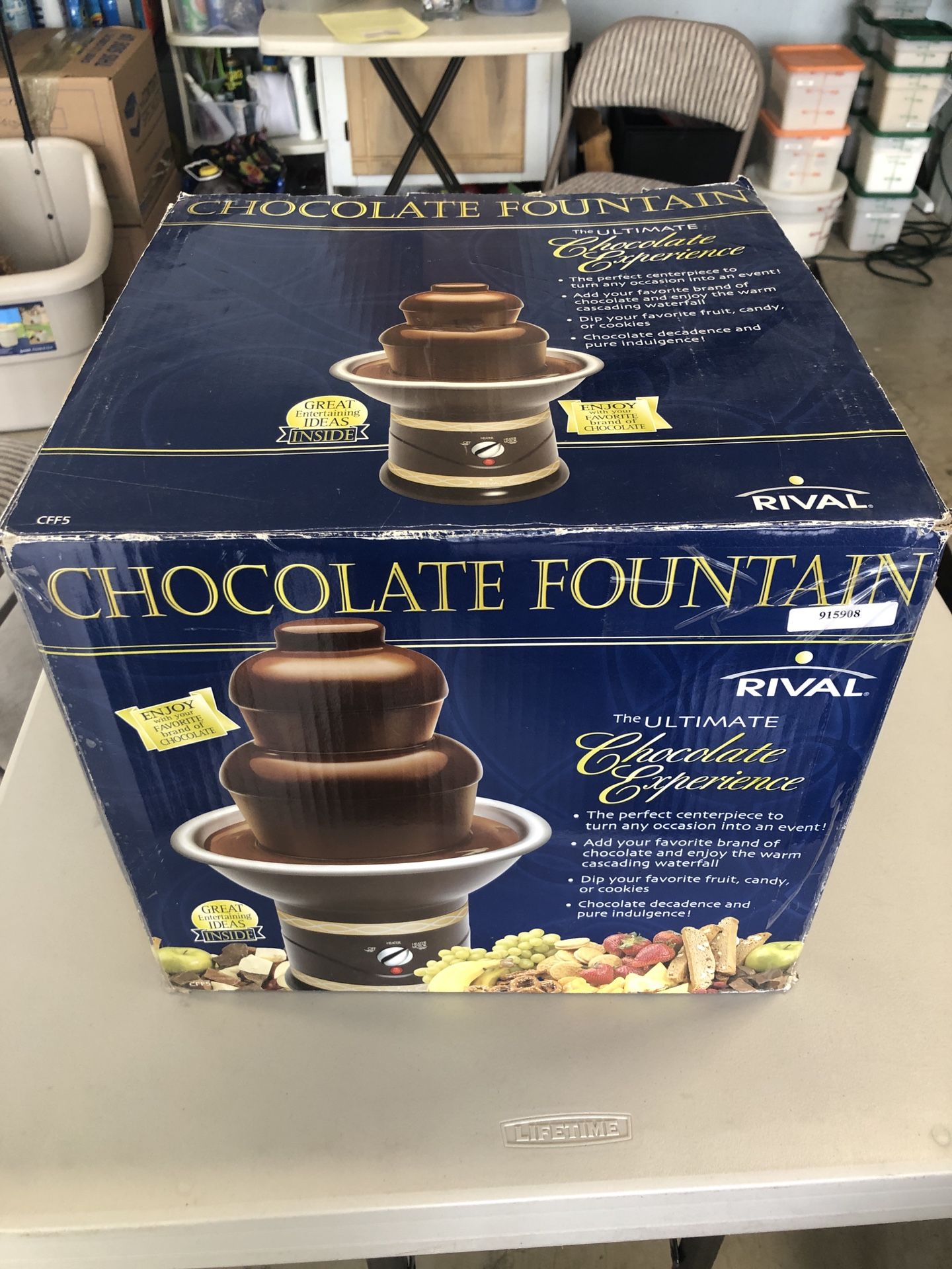 Blue Chocolate Fountain