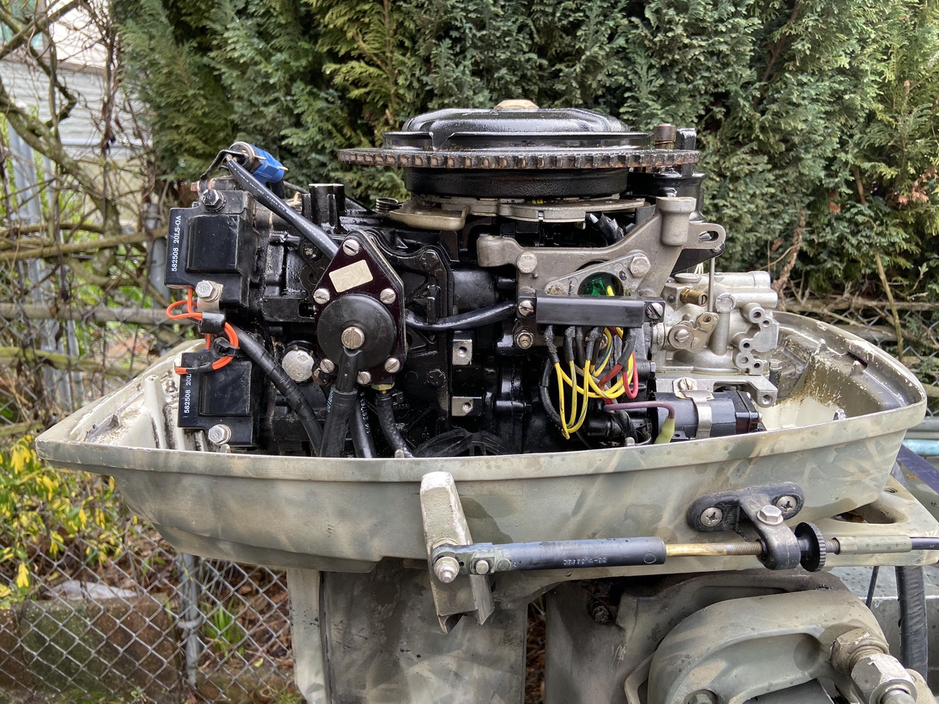 Johnson 25hp outboard w/ controls for Sale in Lynnwood, WA - OfferUp