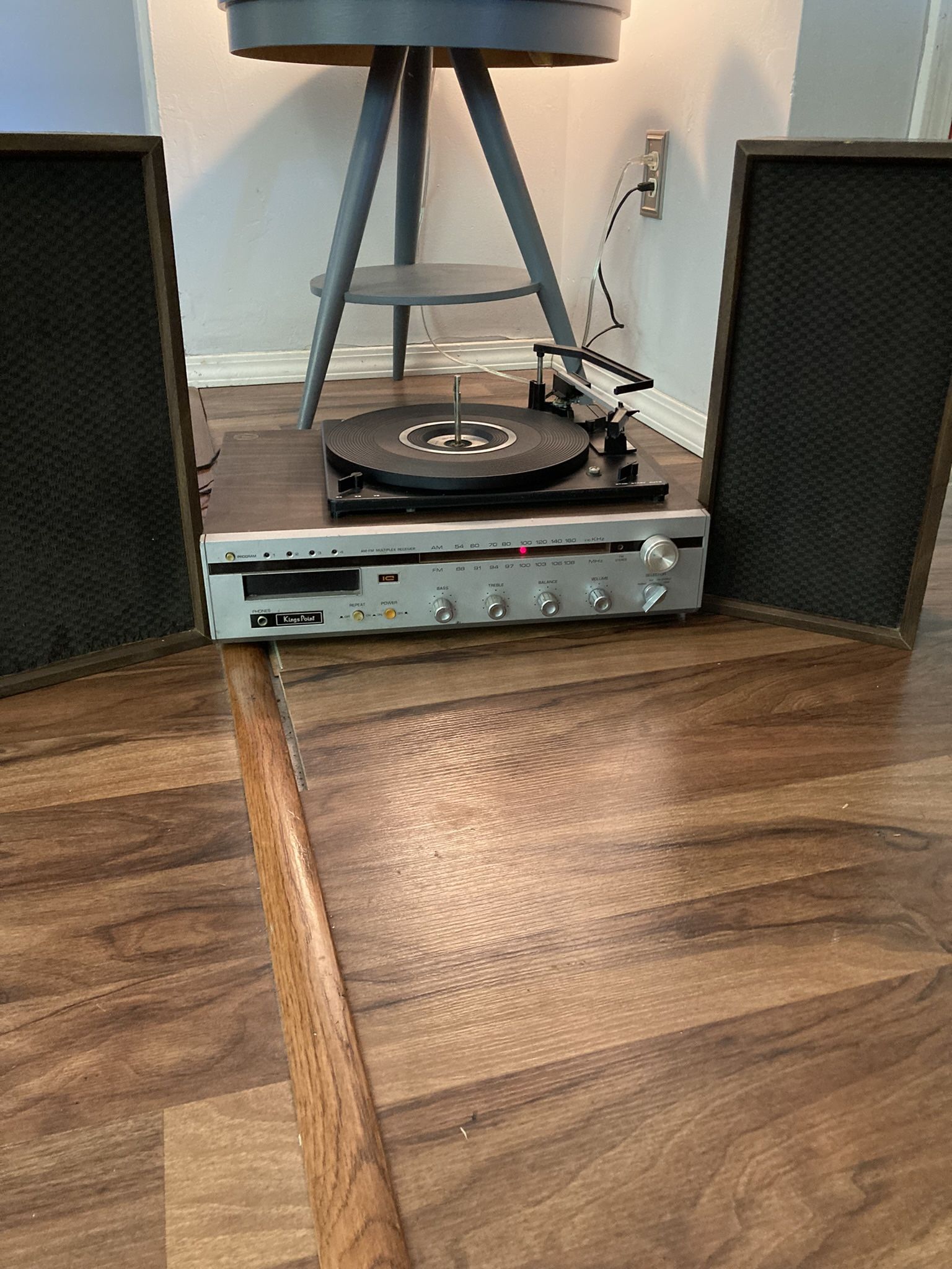 Kings Point #1150 AM/FM Multiplex Receiver 8-Track Cassette & Record ...