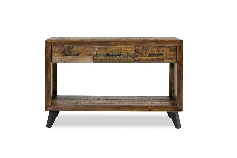 Raymond Rustic Farmhouse Distressed Wood Console Table for Sale in ...