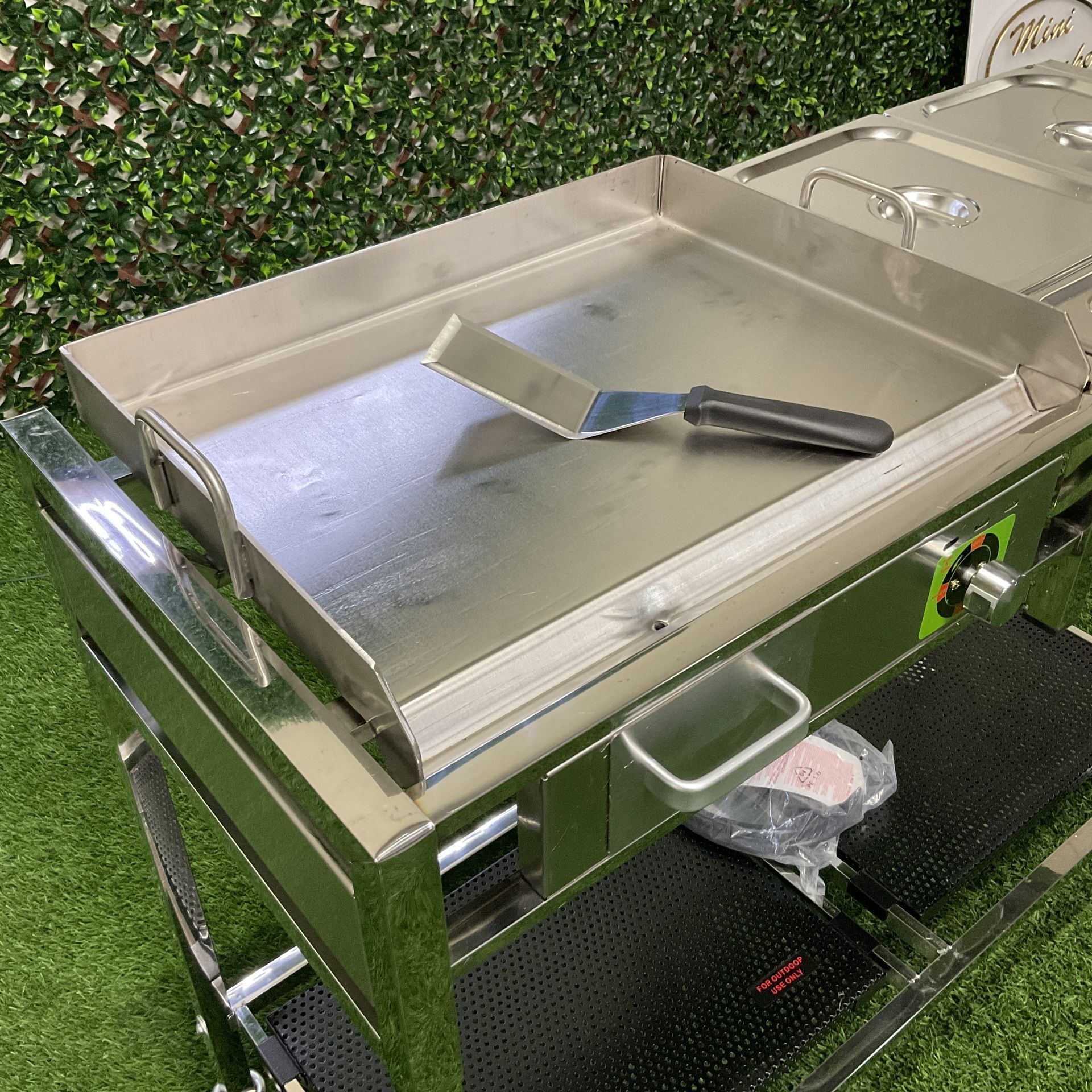 Taco Cart Catering Cart 21 X 16 Griddle + 2 Steamers + 3 Trays 1/0 ...