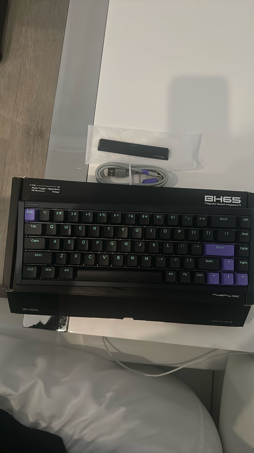 NuPhyX BH65 All-Aluminum Magnetic Switch Hot Swappable Gaming Keyboard ...