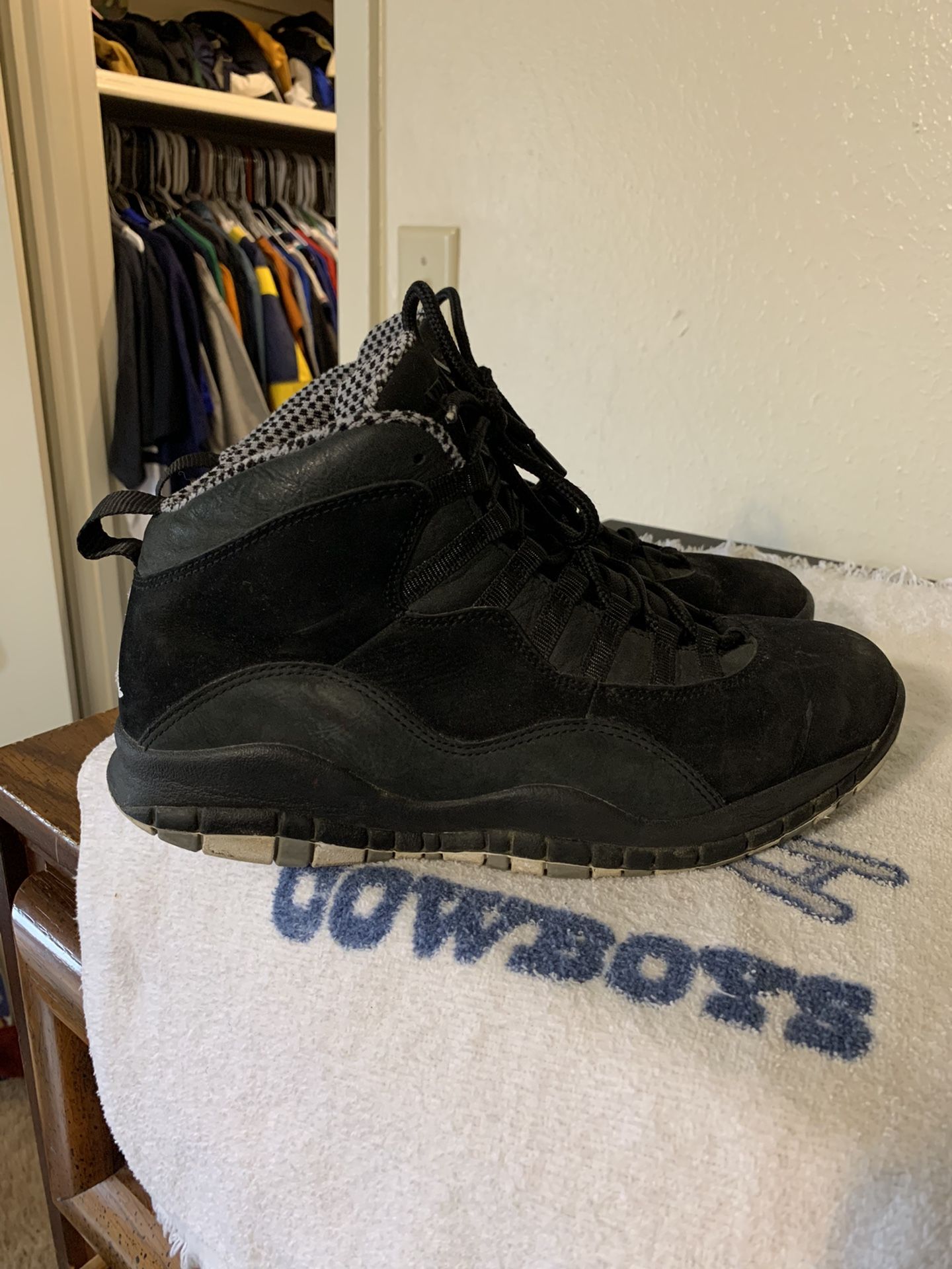 Wearing Jordan 10 Stealth