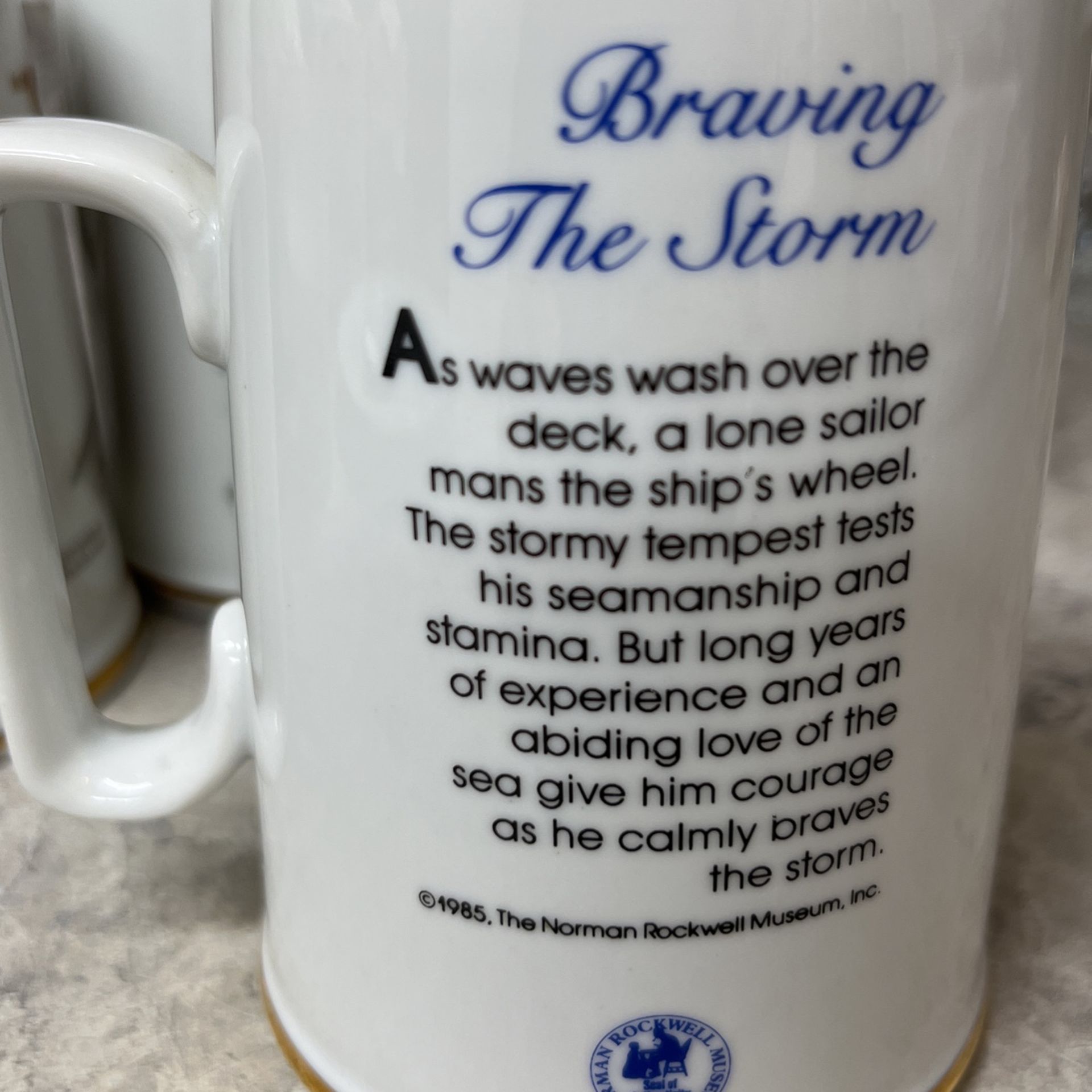 Norman Rockwell Mugs 1985