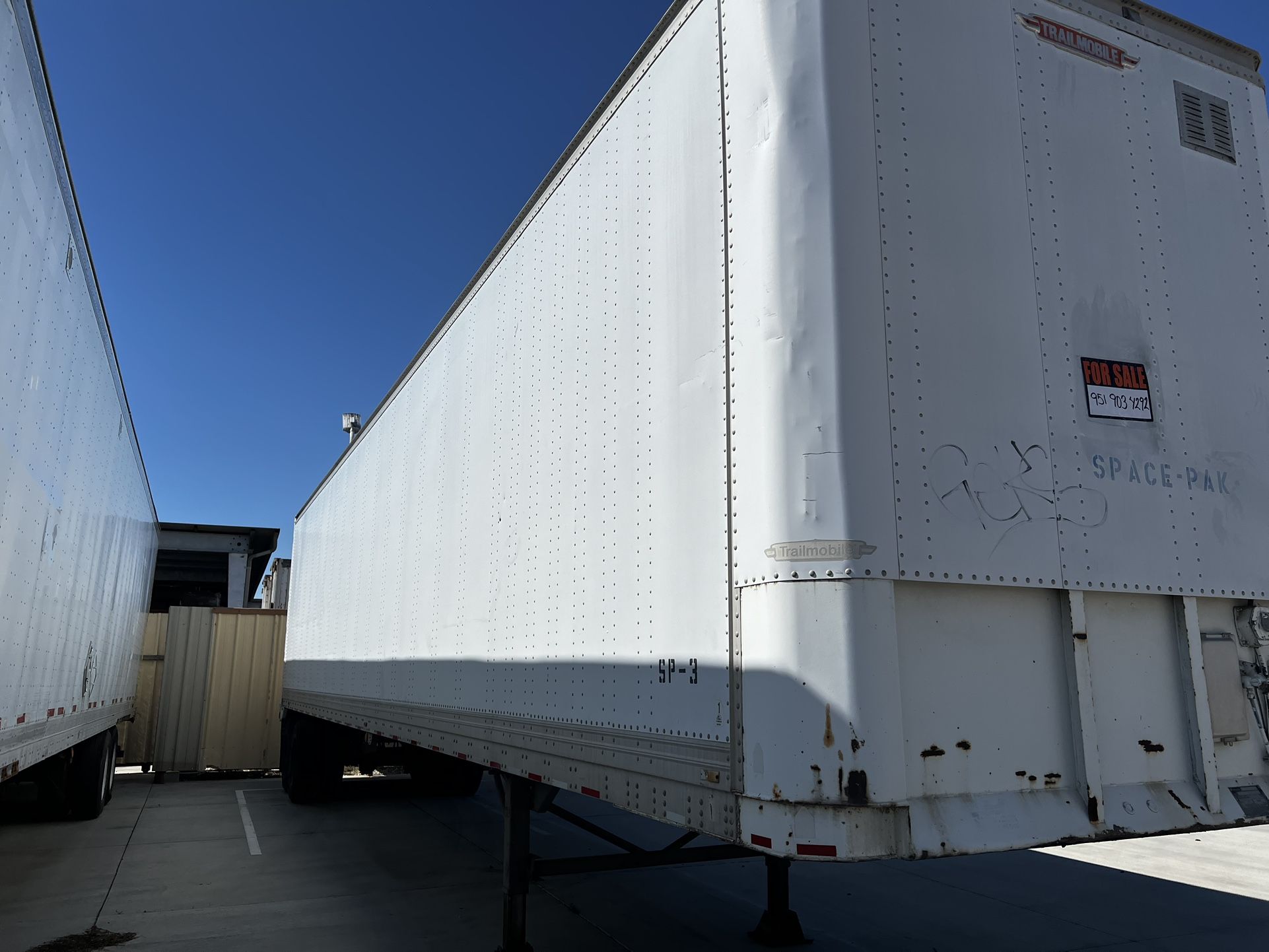 Trailmobile 48’ Dry Van Trailer 1987 Clean Title Double Door for Sale ...