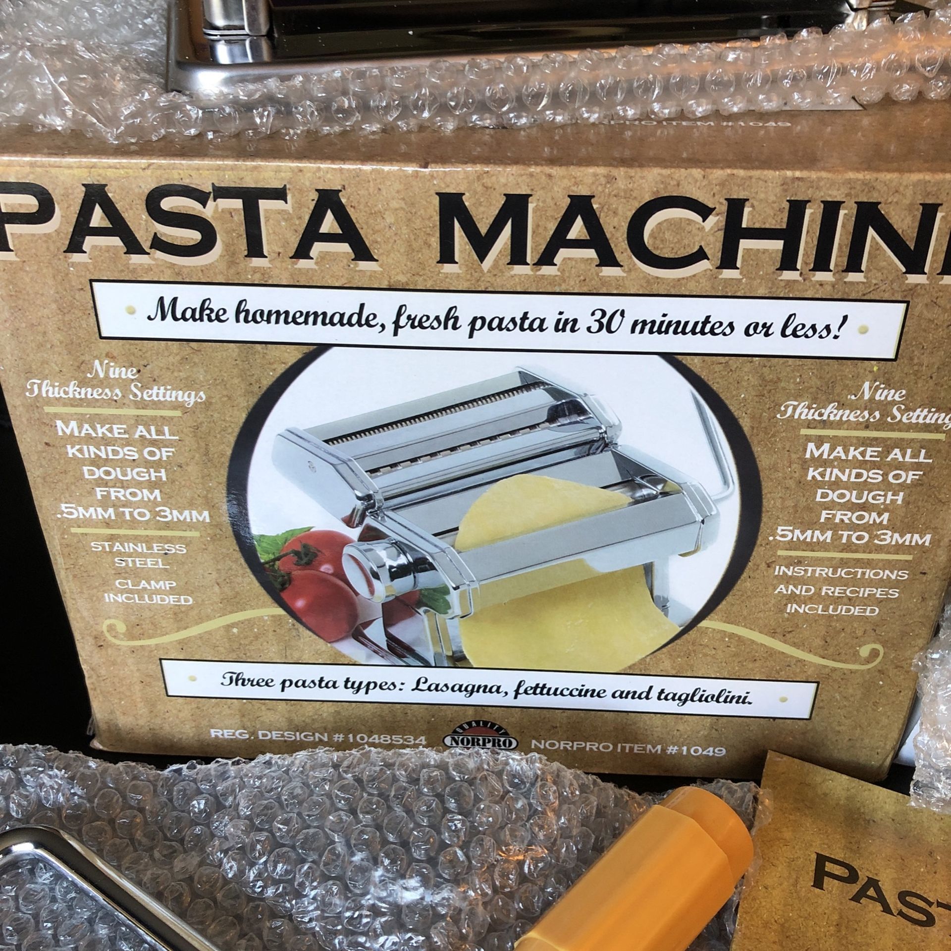)Norpro Pasta Machine (Pasta machine motor also available see details ...