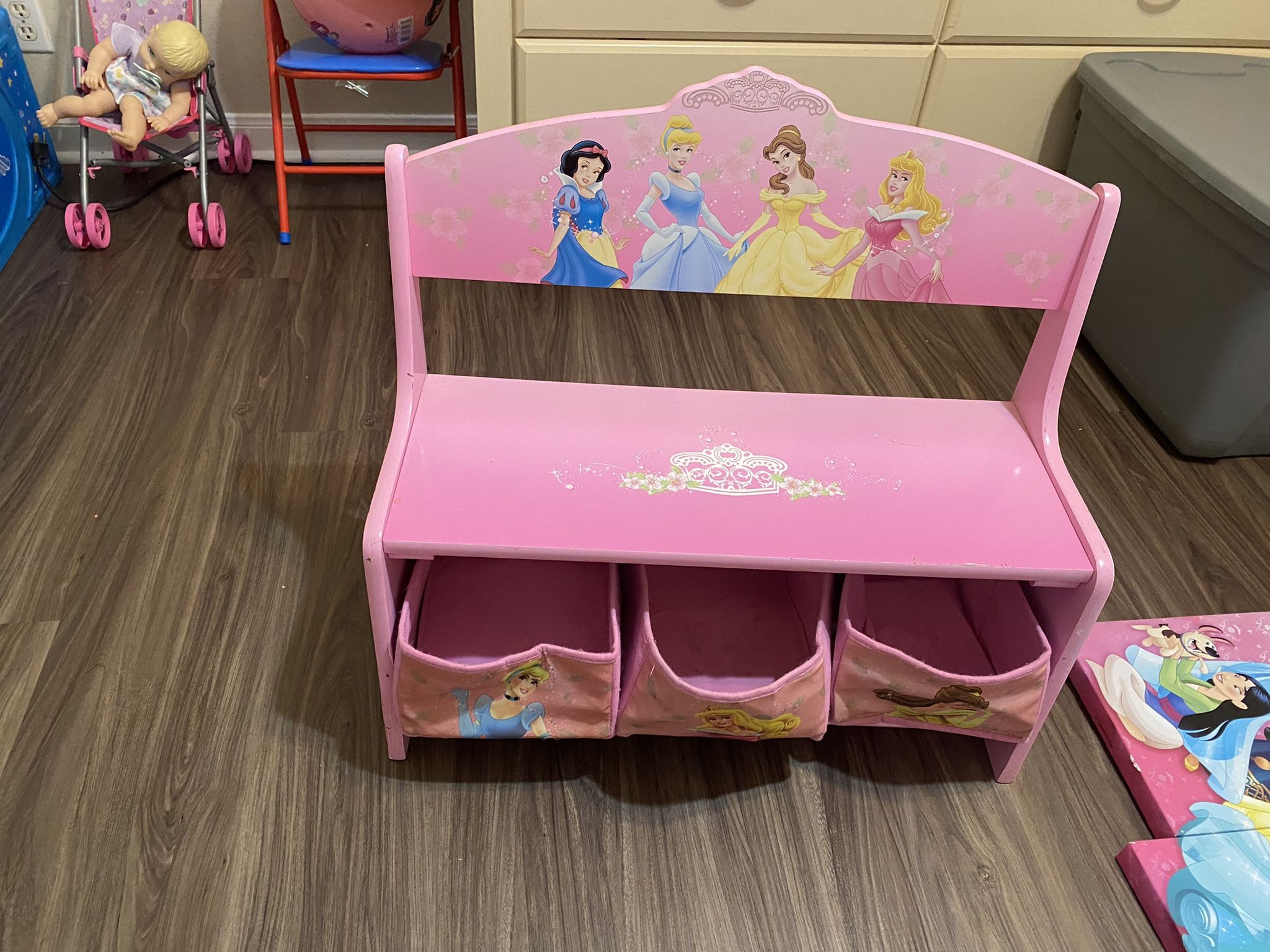Disney princess bench store