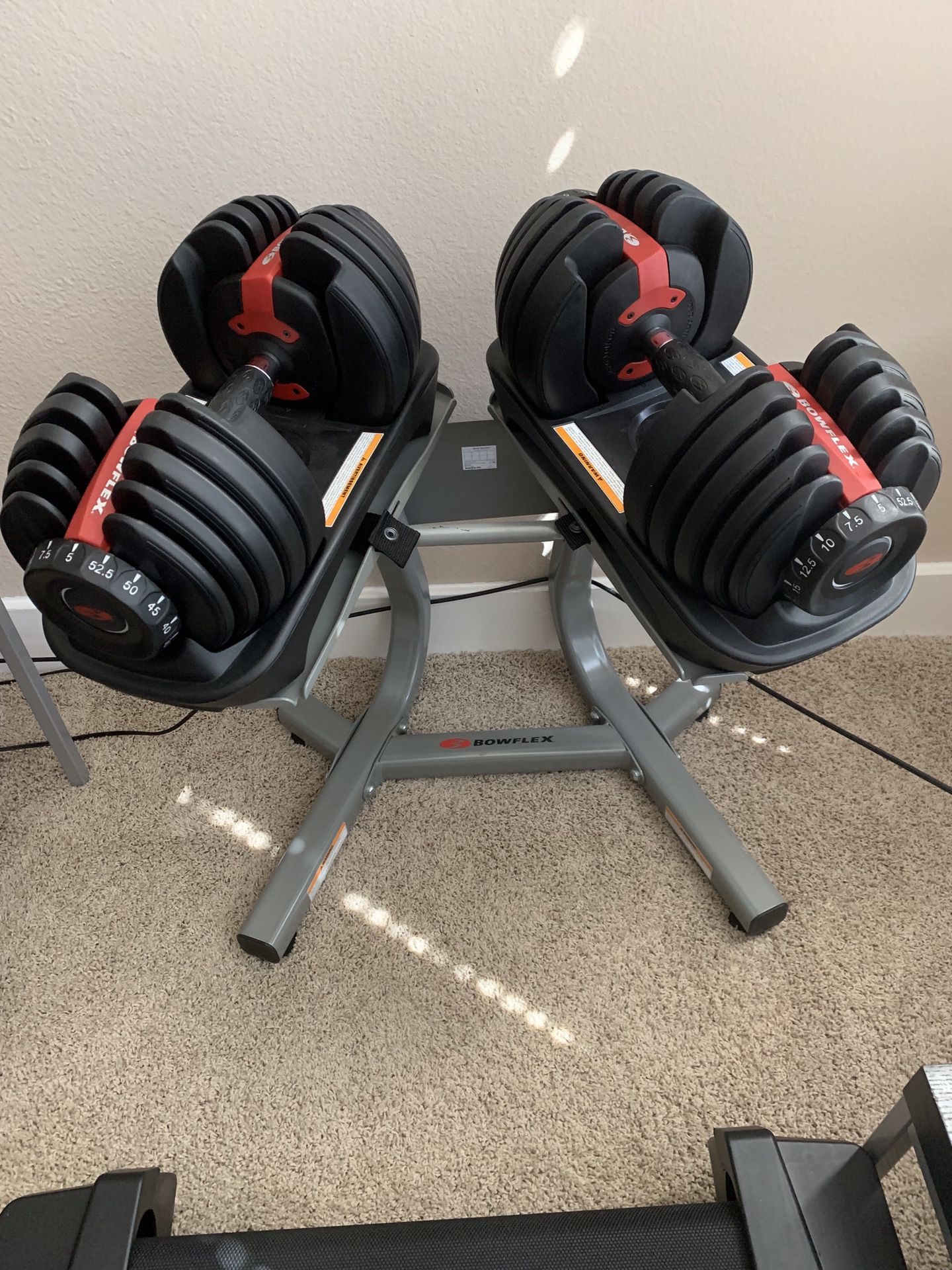 Bowflex 552 adjustable weights and stand for Sale in Houston, TX - OfferUp