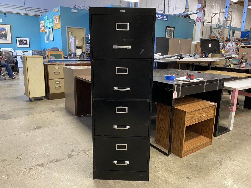 Used Black Filing Cabinets