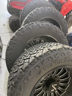 22x12 Akon Wheels And 37s Tires 8x180 for Sale in Bellingham, WA - OfferUp