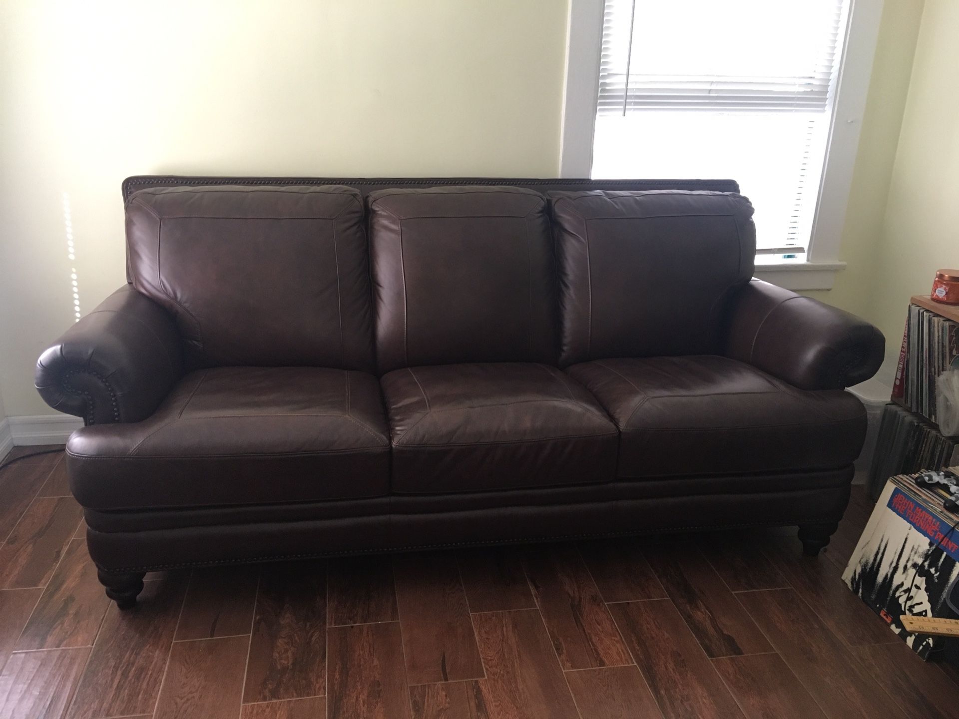 Buttoned Leather Couch for Sale in San Diego, CA - OfferUp