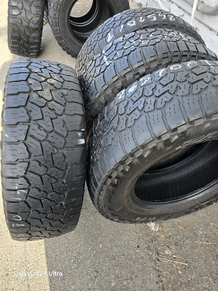 4 used tires 265 70r17 Falken Wildpeak AT3 $230.00 sll 4 for Sale in ...