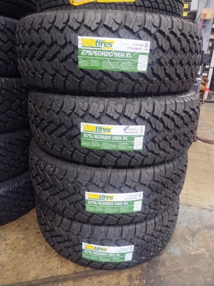SET OF FOUR BRAND NEW ALL TERRAIN TIRES TBB P275/60R20 ASK ME FOR ANY ...