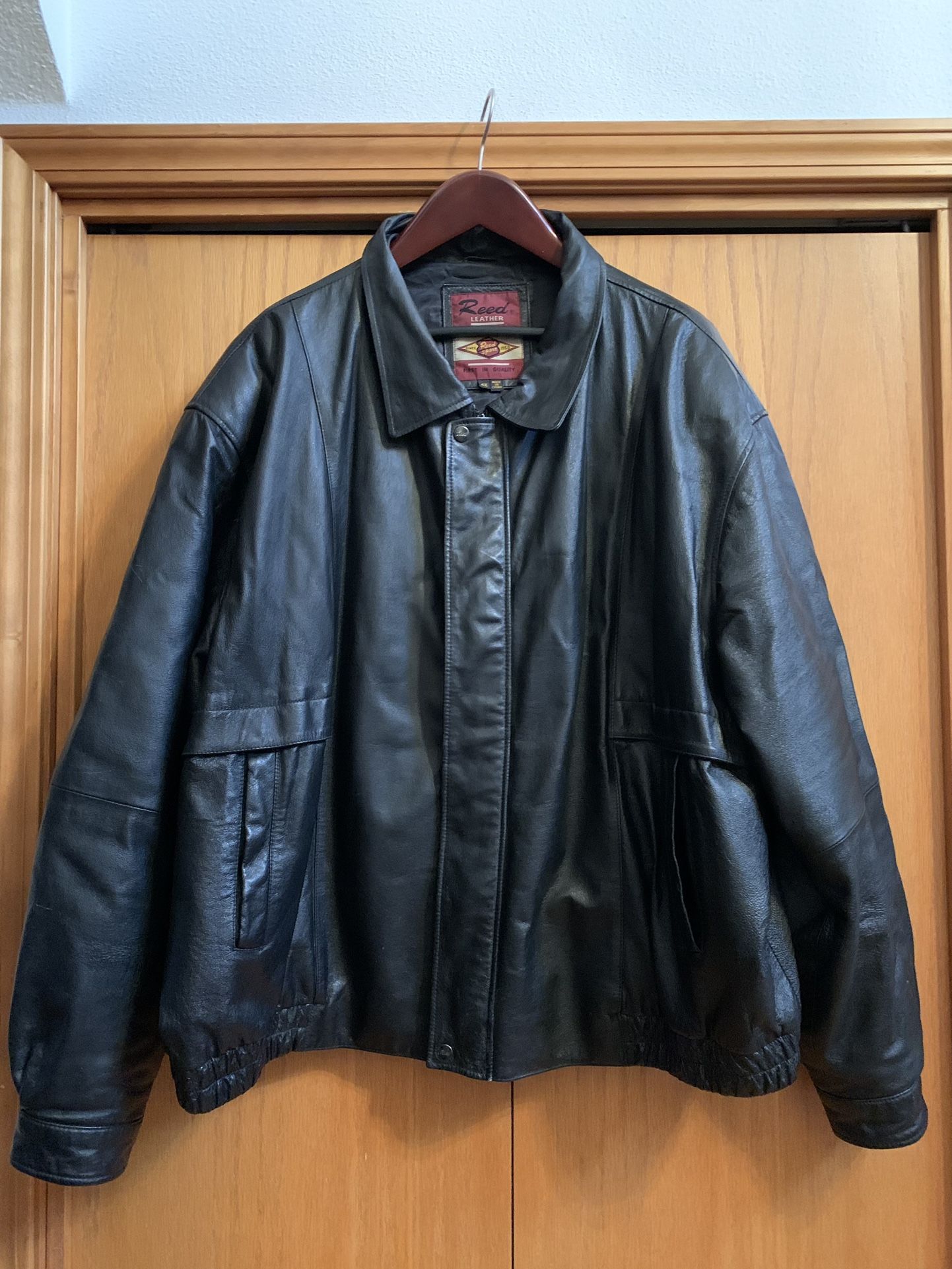 Reeds Genuine Leather Jacket Bomber Style Size 4X, Excellent Condition ...