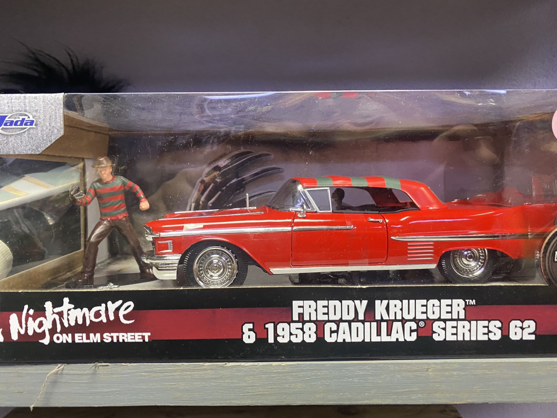 Freddy Krueger Nightmare On Elm Street Die cast 1958 Cadillac Car ...