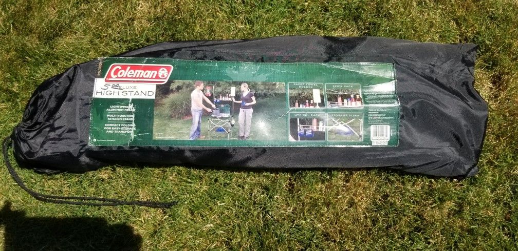 Coleman Camp Kitchens Lot Of 2 Deluxe Highstand & Pack-Away Kitchen for ...