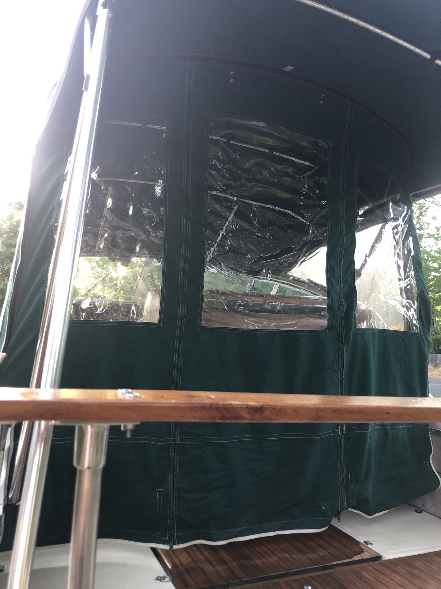 Nice Sea Ray Cabin Cruiser And Triple Axle Trailer 6500 Cash for Sale ...