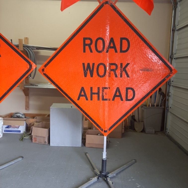 Road Construction Ahead Signs