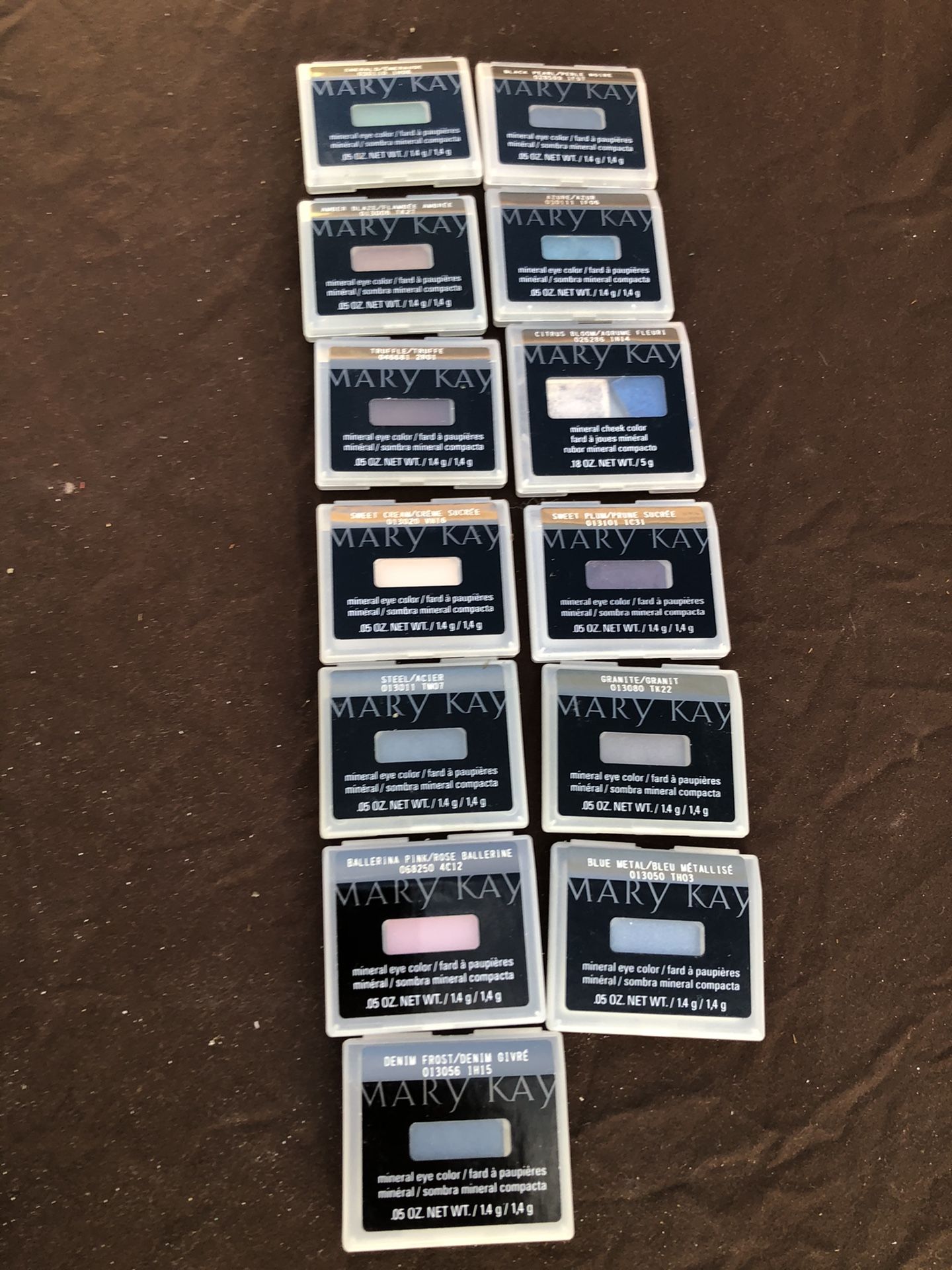 Mary Kay Makeup Color Chart