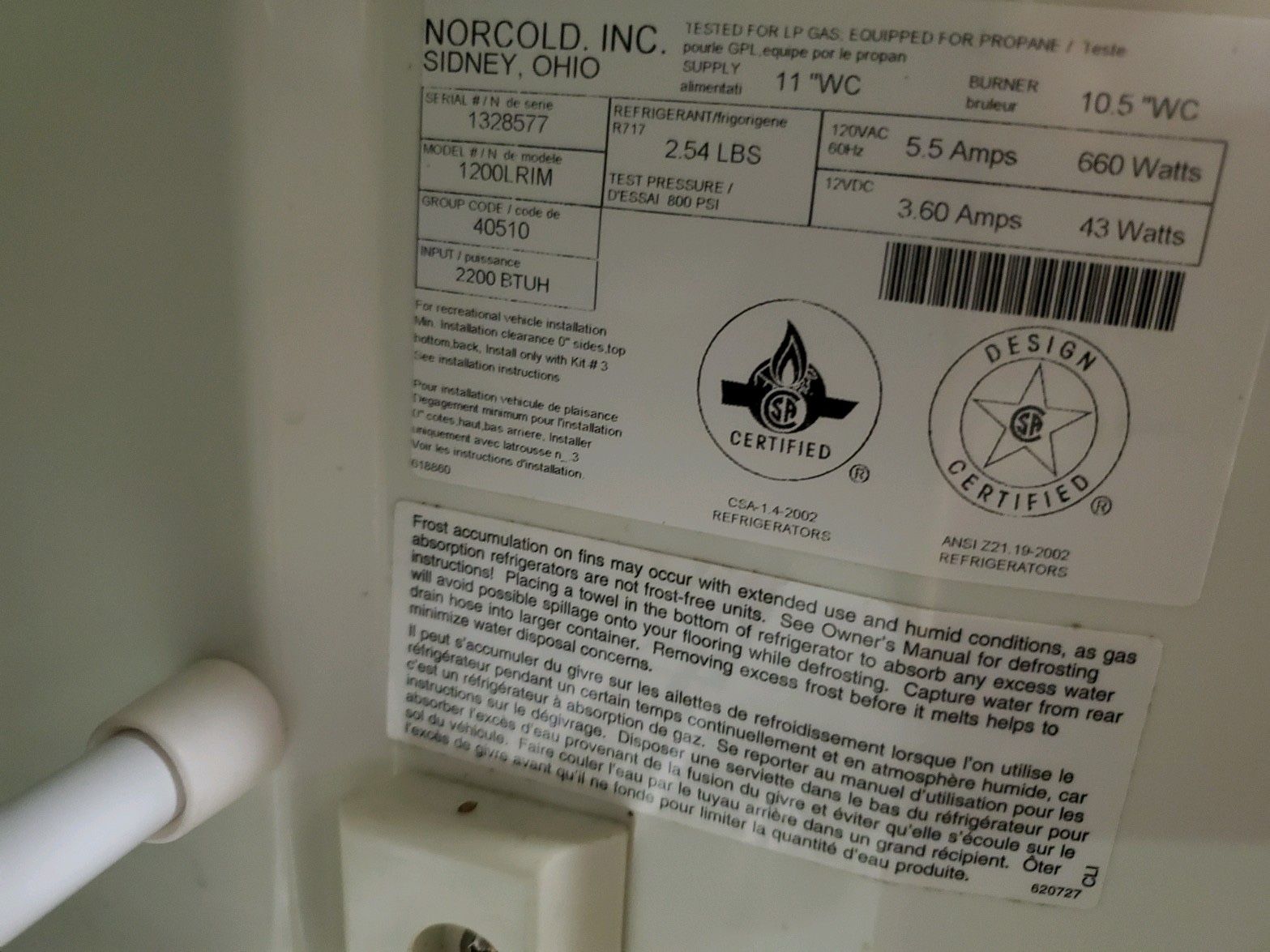 Rv Norcold Refrigerator/Freezer 4-Door for Sale in Las Vegas, NV - OfferUp