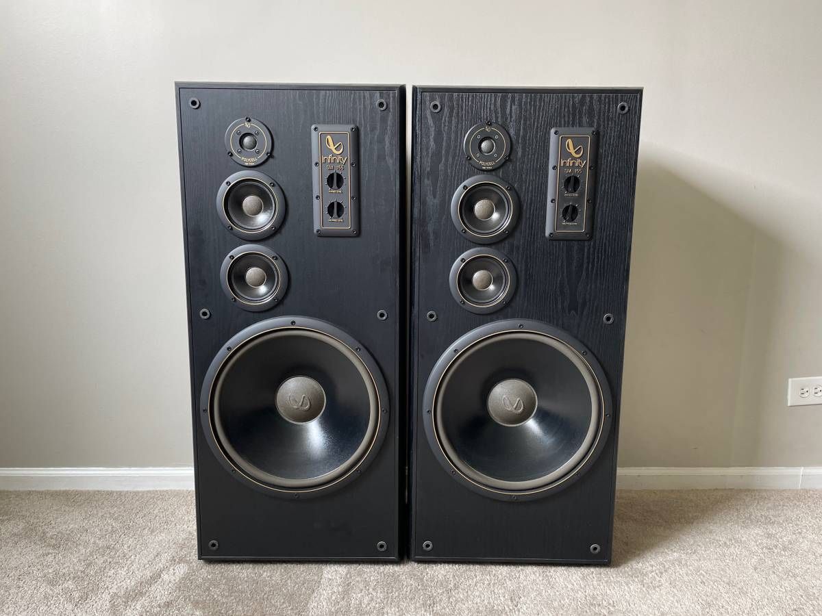 Infinity SM155 3 Way Home Floor Standing Vintage Speakers for Sale in ...