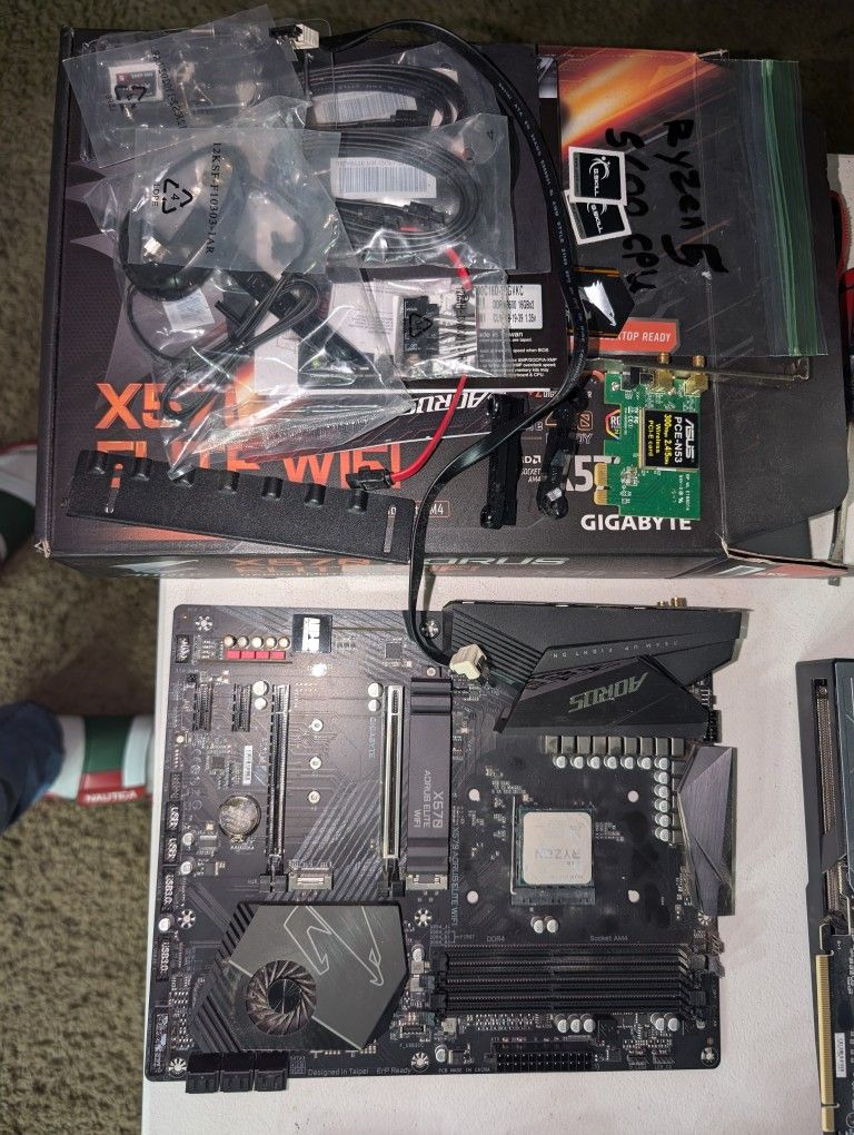 Amd Ryzen 5 5600 CPU With Aurous X570 Elite Wifi MB for Sale in ...