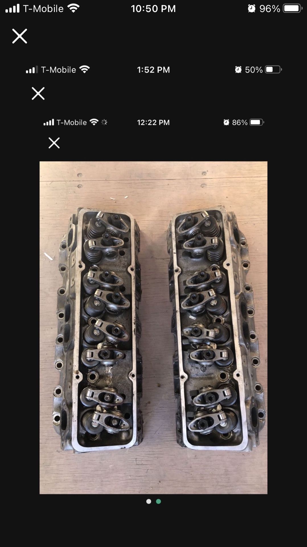SBC ALUMINIUM CYLINDER HEADS TRICK FLOW WITH ROCKERS AND INTAKE for ...