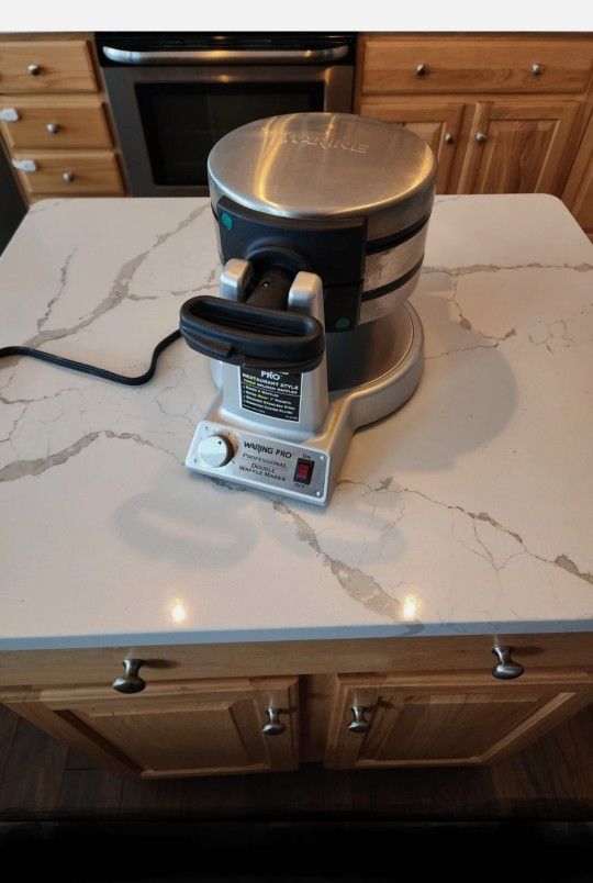Waring Pro WMK600 Stainless Steel Double Belgian-Waffle Maker for Sale ...