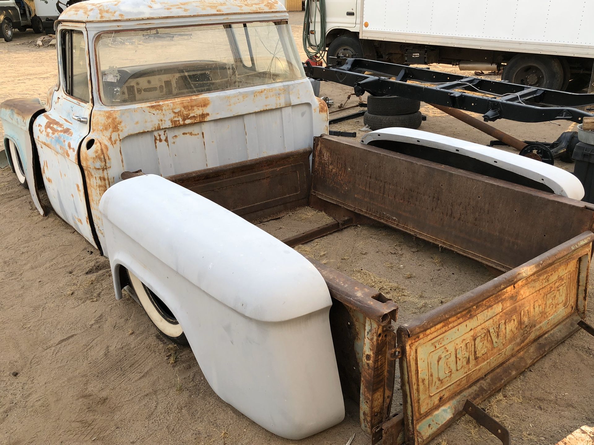 1955-1966 Chevy gmc short box stepside bed all original Gm panels ...