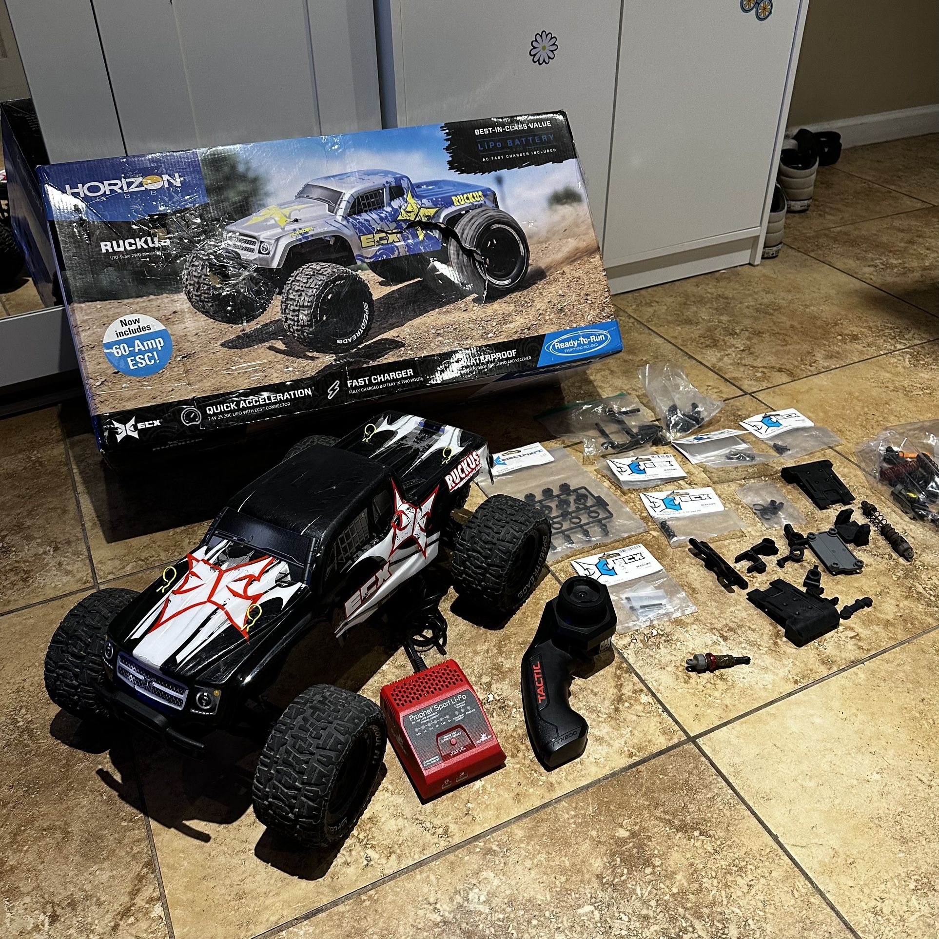 ECX Ruckus 2WD 1/10 2S Lipo RC Car Truck for Sale in Scottsdale, AZ ...