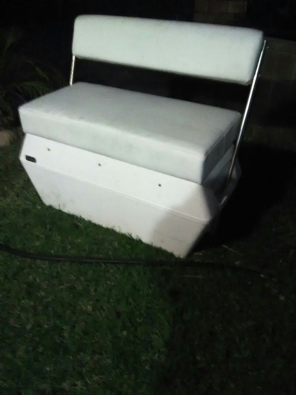 Todd center console swing back cooler bench in good shape for Sale in ...