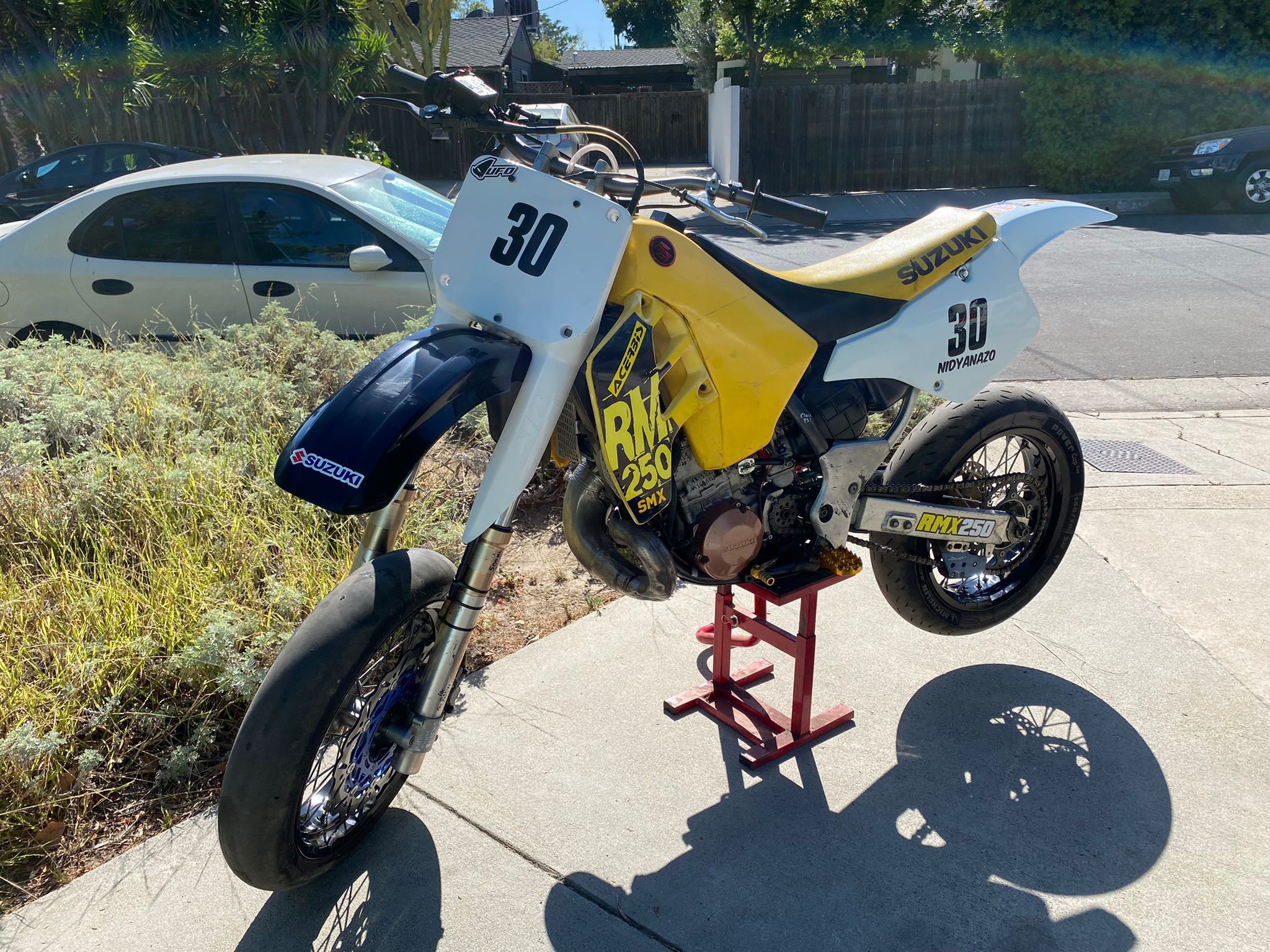 SUZUKI RMX 250 GREEN STICKER SUPERMOTO FUN DIRT BIKE SUPERMOTARD for ...