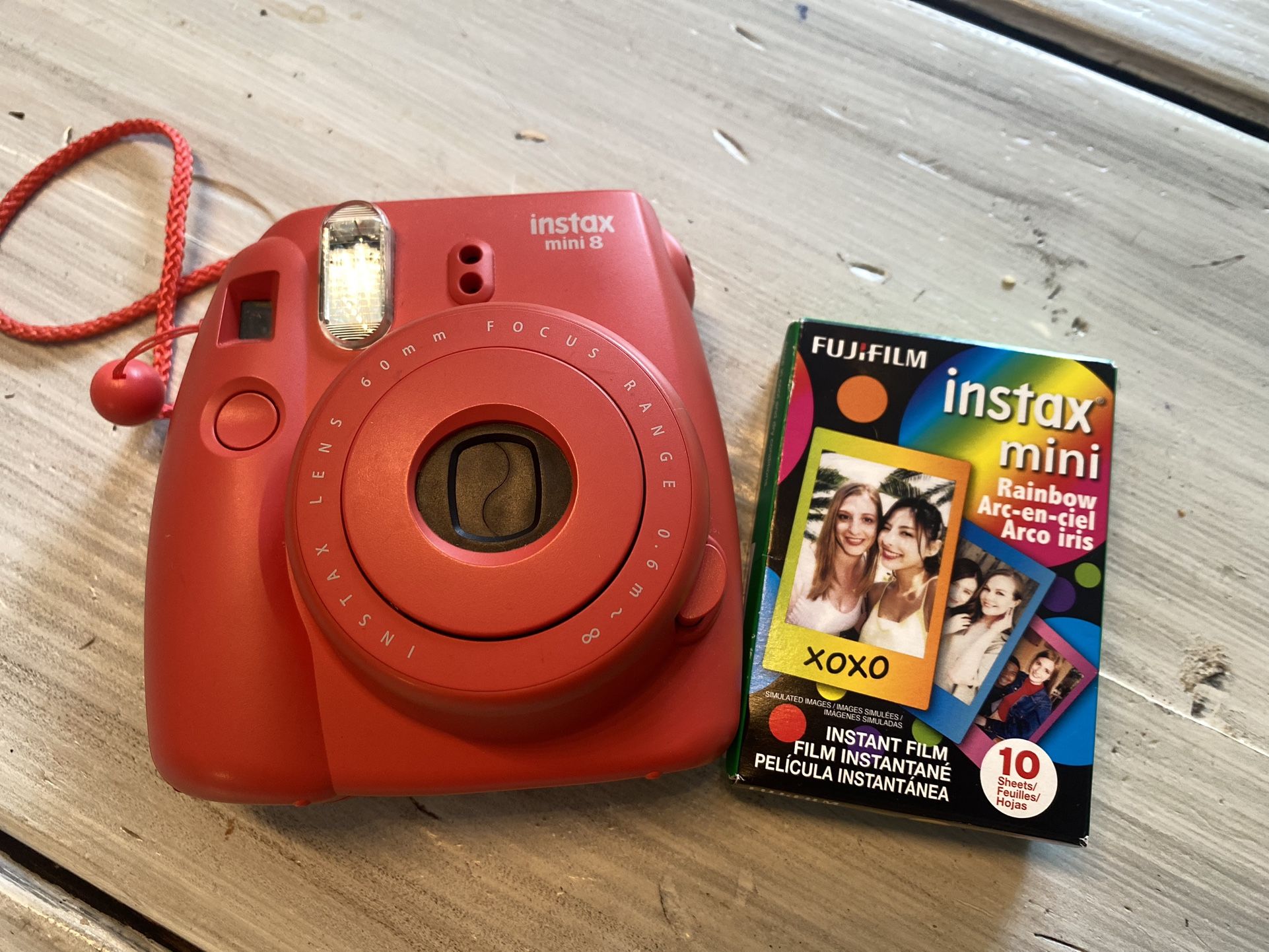 Instax Mini 8 Rainbow Film