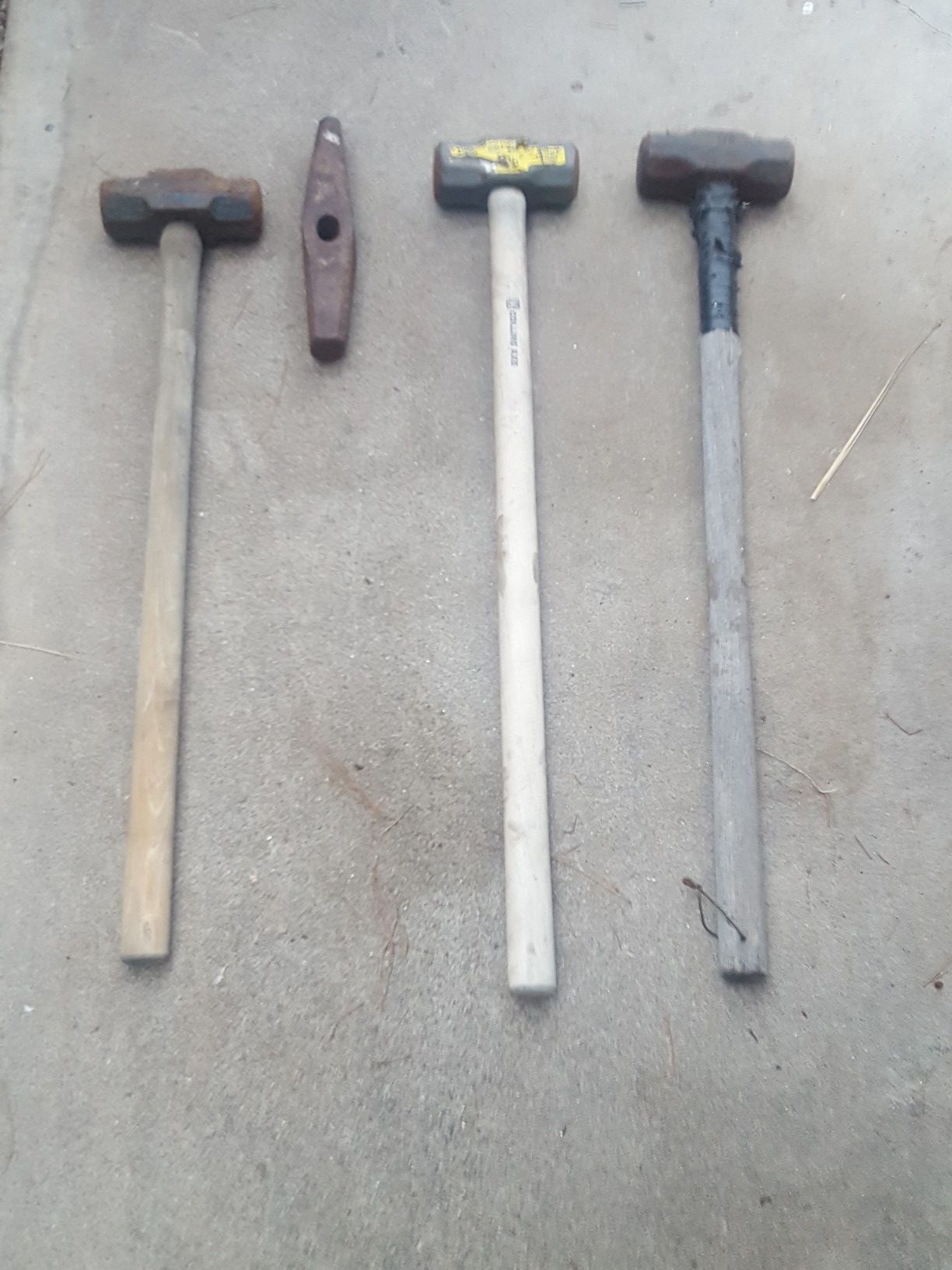 Sledgehammers at $15 each. Double jacks. Railroad spike Hammer. 8 pound ...