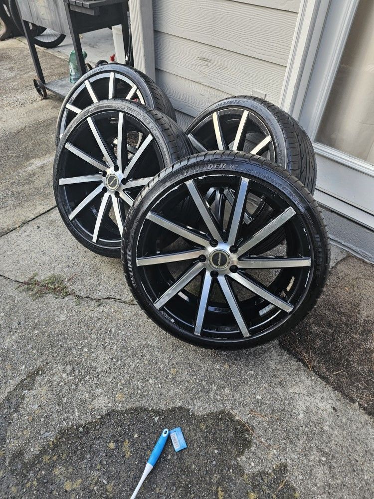 20 Inch 5 Lug Rims, 5x115 or 5x114.3 (4) Brand New 245/35/20, TPM ...