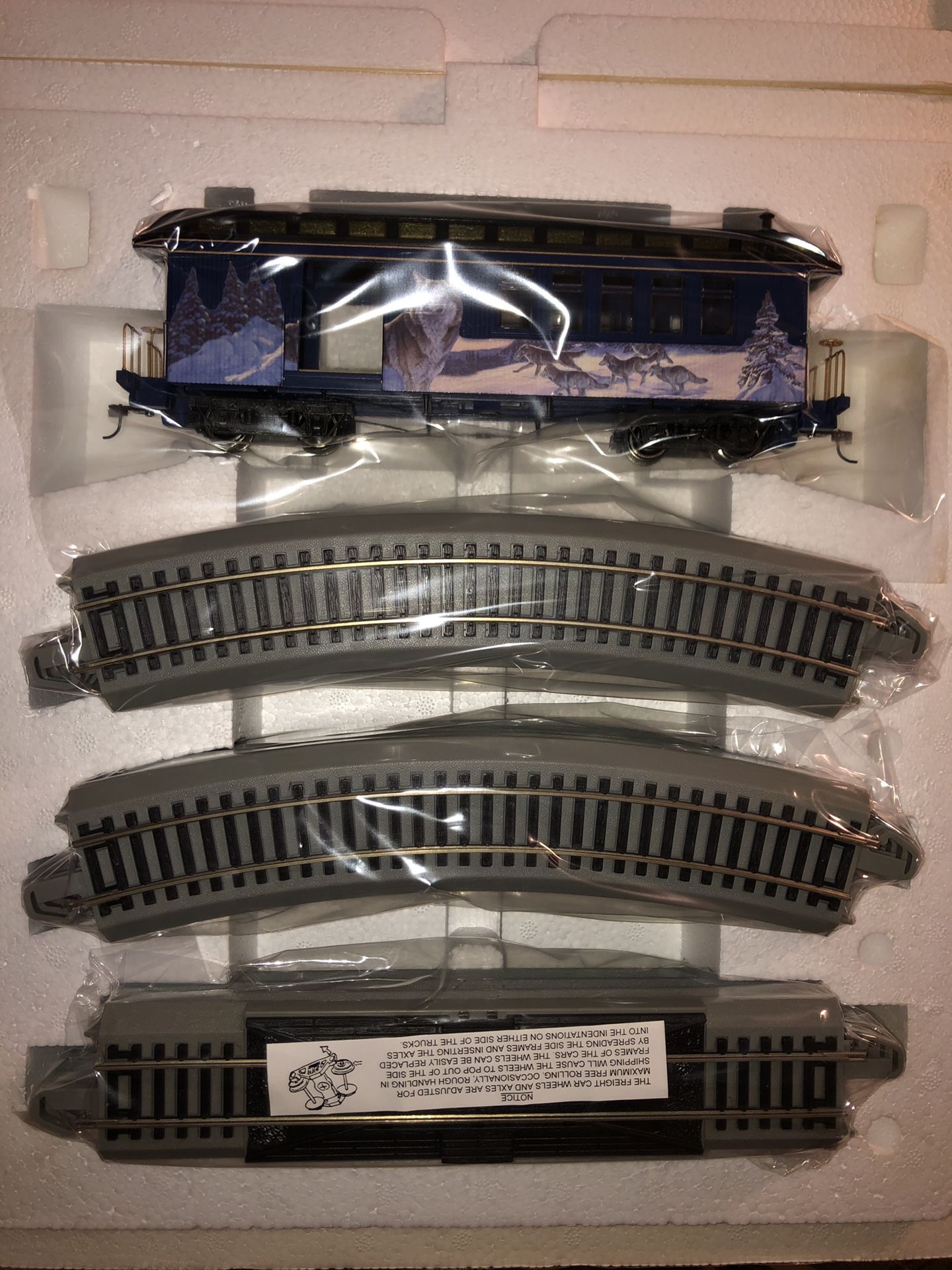 Bradford exchange Hawthorne Village moonlight express train – never ...