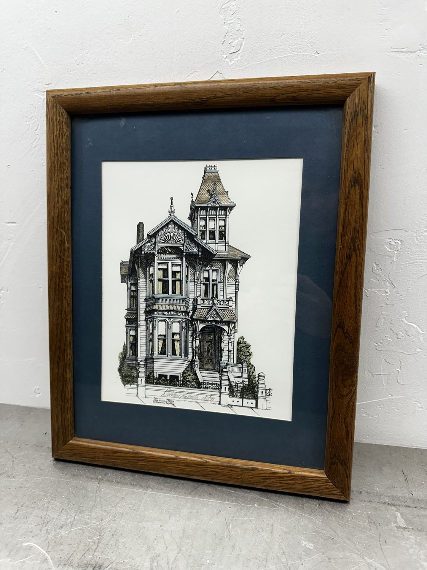 Debbie Patrick Lithograph San Francisco Victorian House Broadway St ...
