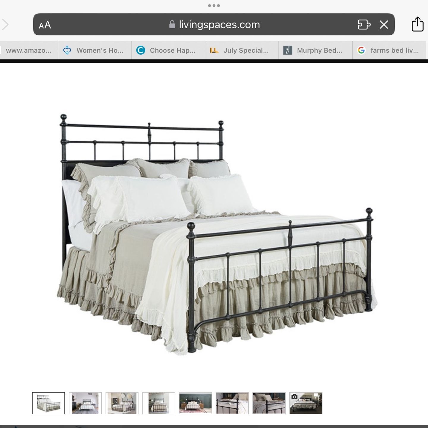 Magnolia Home Trellis California King Panel Bed By Joanna Gaines for Sale in Oak Glen CA OfferUp
