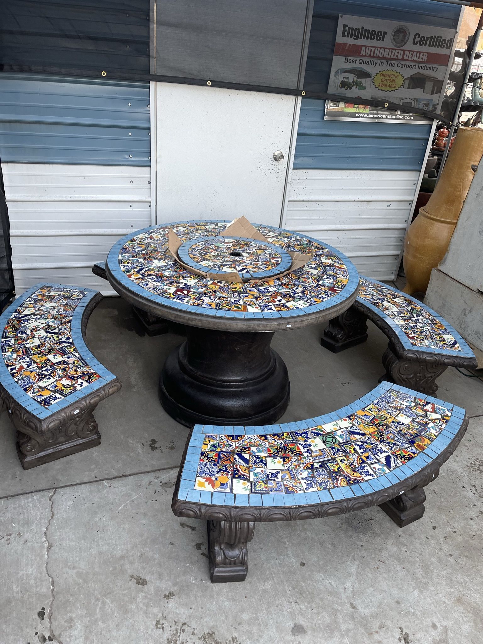 Concrete Table With Grill for Sale in Bakersfield, CA - OfferUp