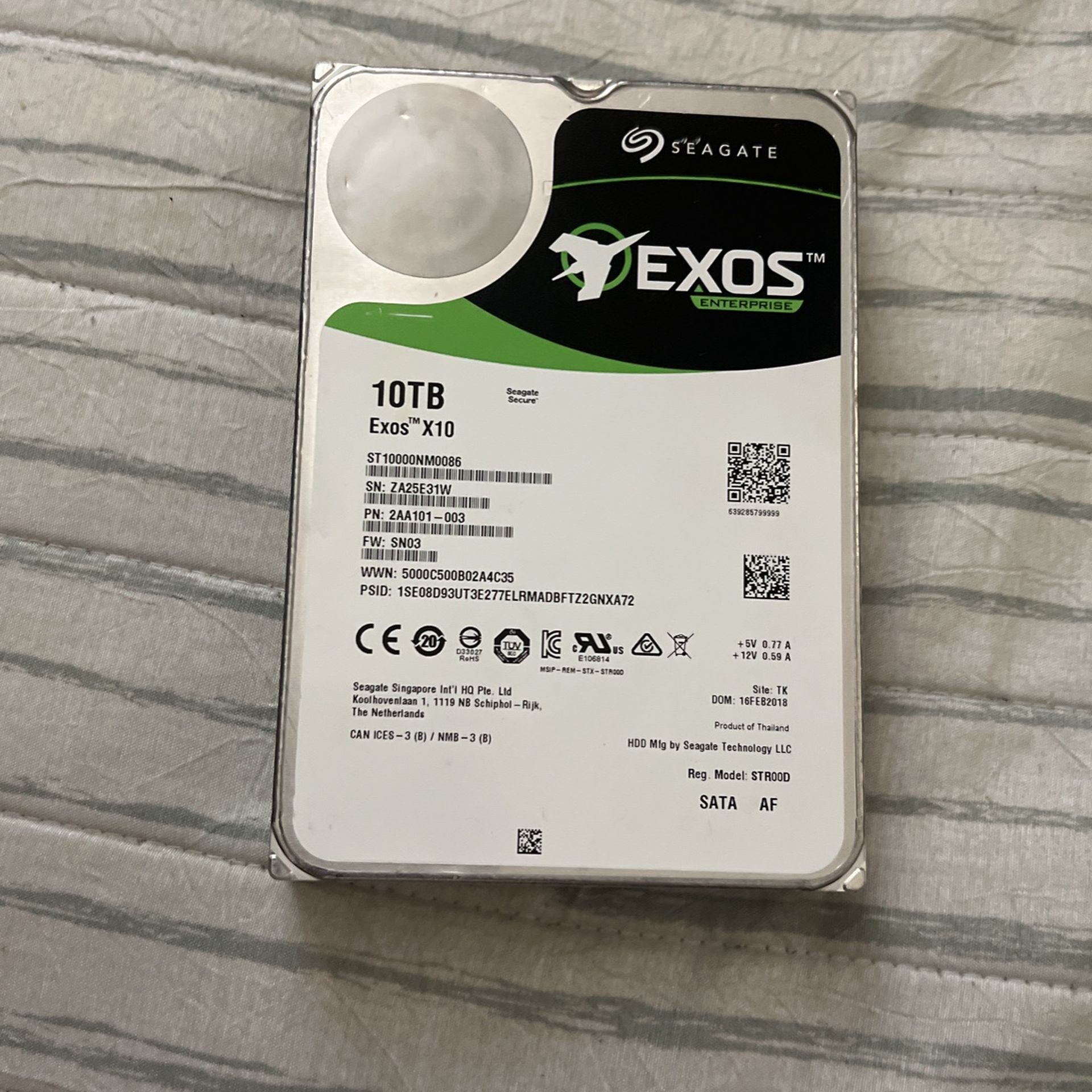 Seagate Exos X10 10TB 7200 RPM SATA 6Gb/s 3.5'' Internal HDD for Sale ...
