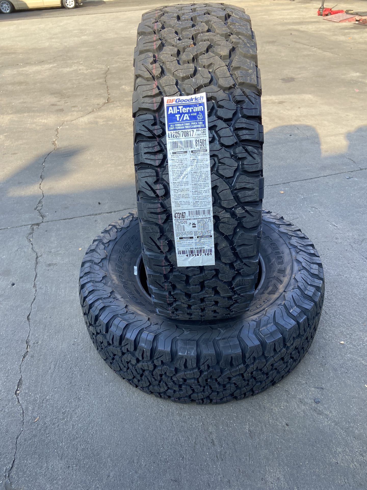 BF Goodrich All- Terrain T/A KO2 285/70R17 RBL [116/113] 285/70/17 285 70 17 285 70 R17 for Sale ...