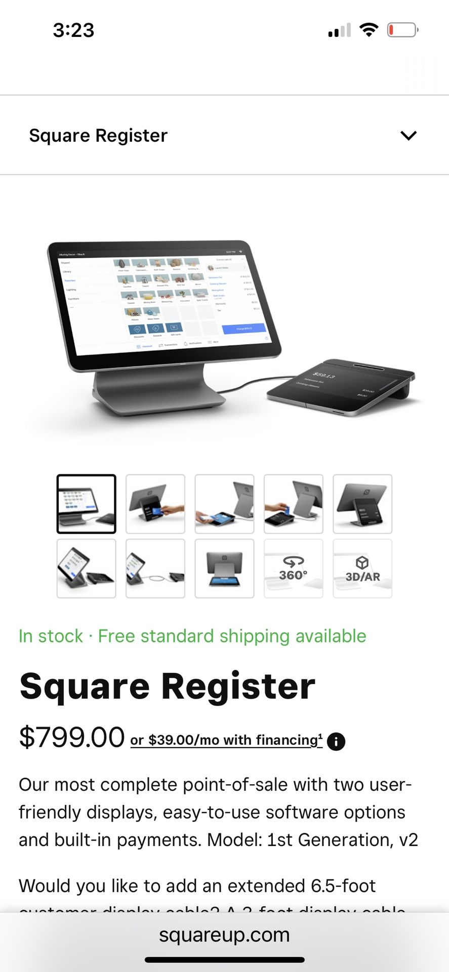 Square Register POS System – Never Used for Sale in Los Angeles, CA ...