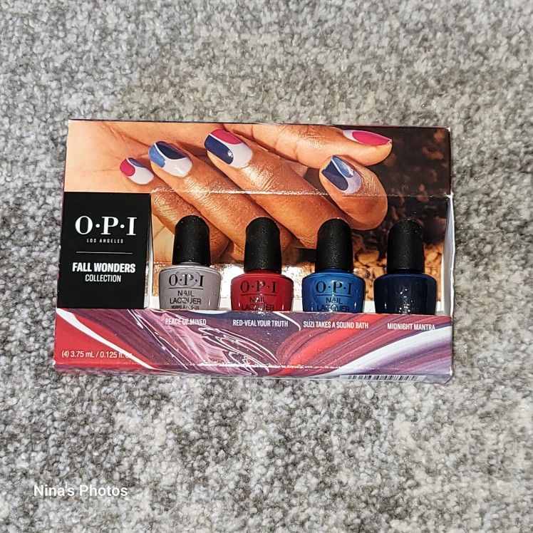 OPI Fall Wonders Collection Fall 2022 Nail Lacquer Polish 4pc Mini Pack ...