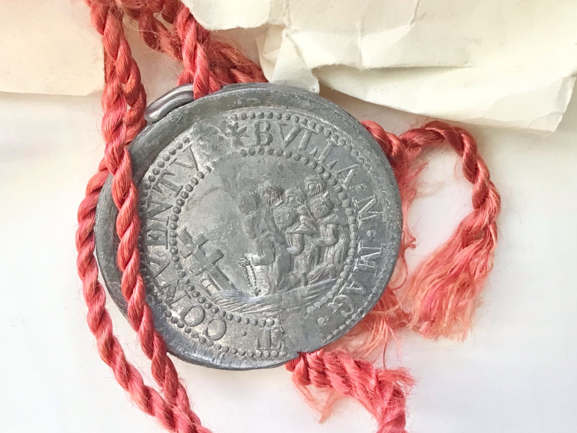 Catholic Christian 1967 Latin Document Metal Bulla Seal Priesthood ...