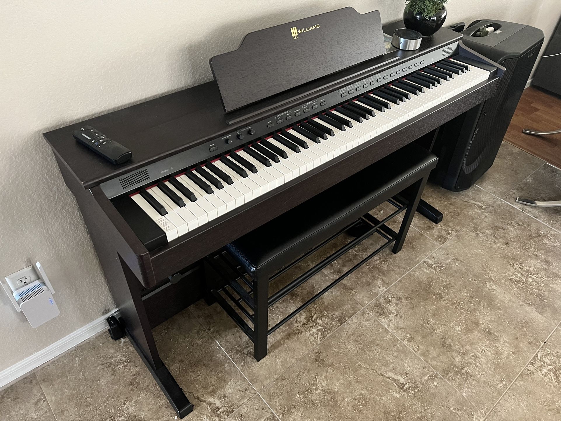 Williams Rhapsody III Digital Piano With Bluetooth Walnut for Sale in ...