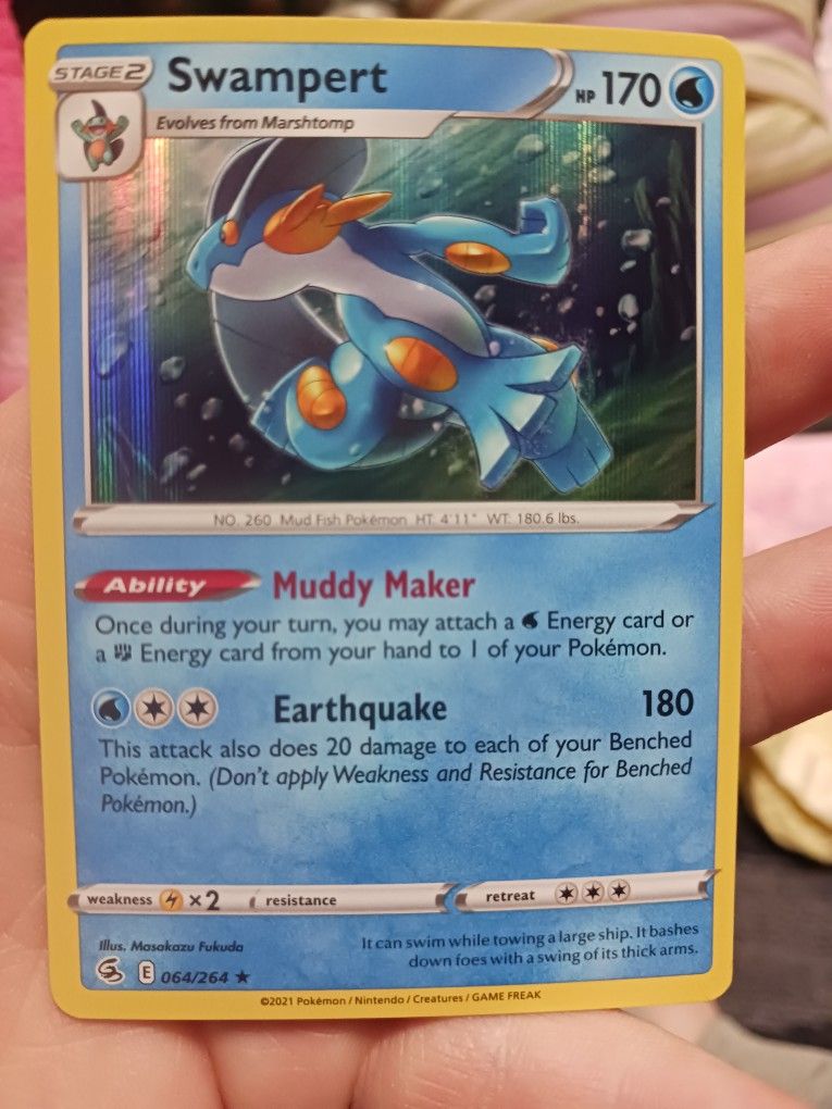 Pokemon Swampert Card