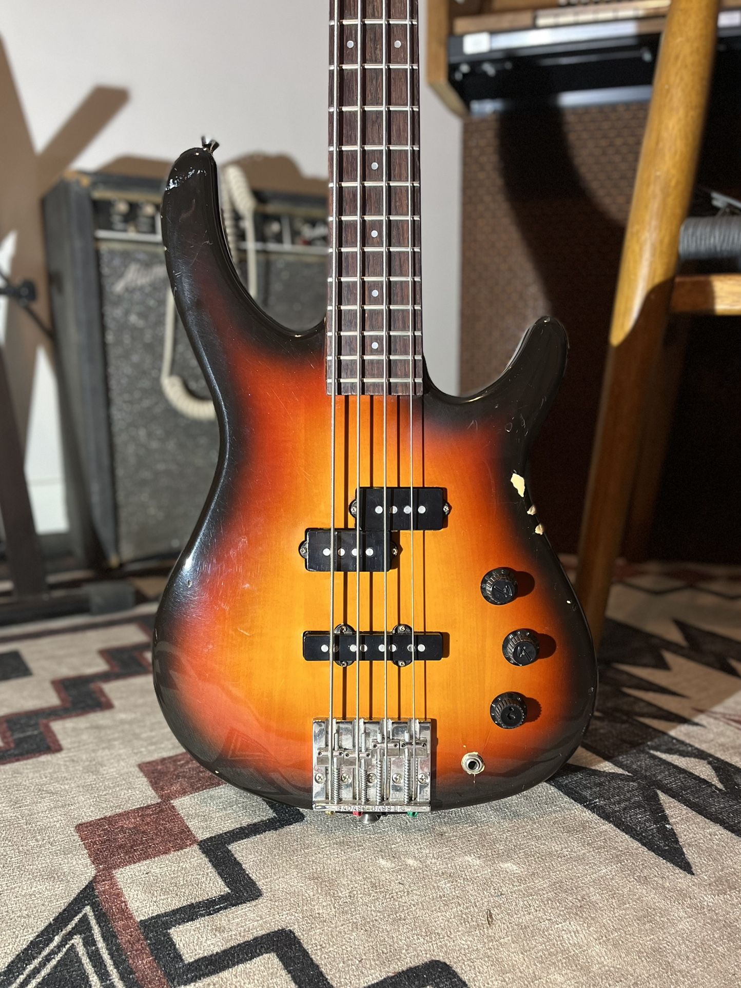 1995 Japan MIJ Fender MB-4 Sunburst Electric Bass Guitar for Sale in ...